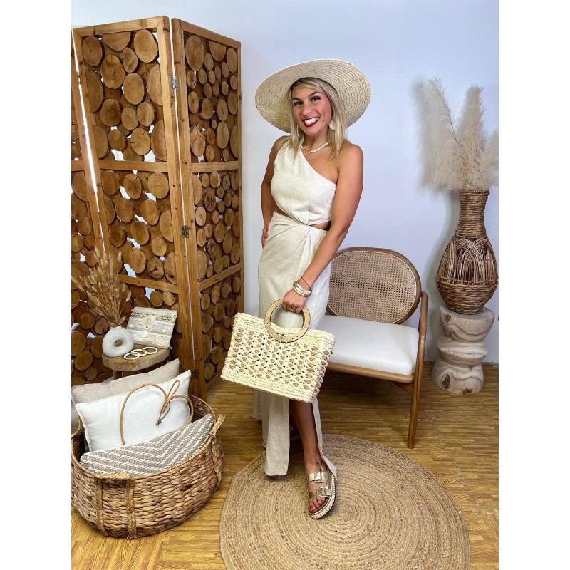 ROBE CHLOÉ - BEIGE | Un Rayon de Soleil