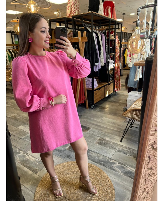 ROBE MATHILDE - FUSHIA | Un Rayon de Soleil