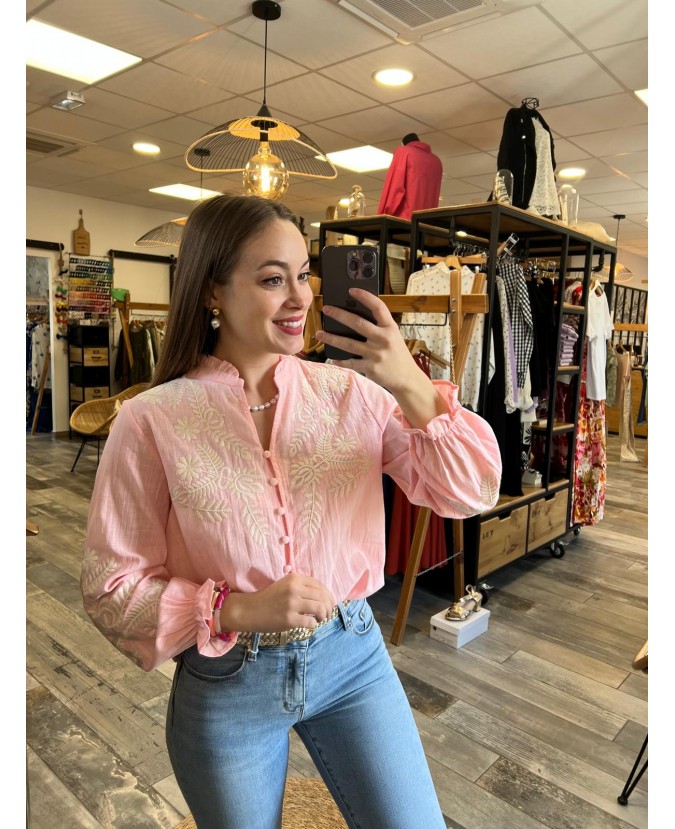 BLOUSE NAÏLA - ROSE | Un Rayon de Soleil