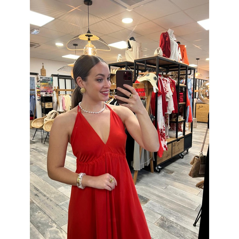 ROBE ALAIA- CORAIL | Un Rayon de Soleil