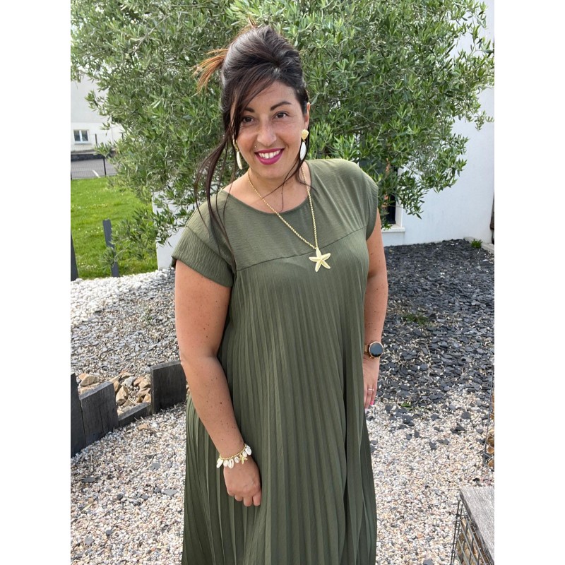 ROBE JIM PULPEUSE - KAKI | Un Rayon de Soleil